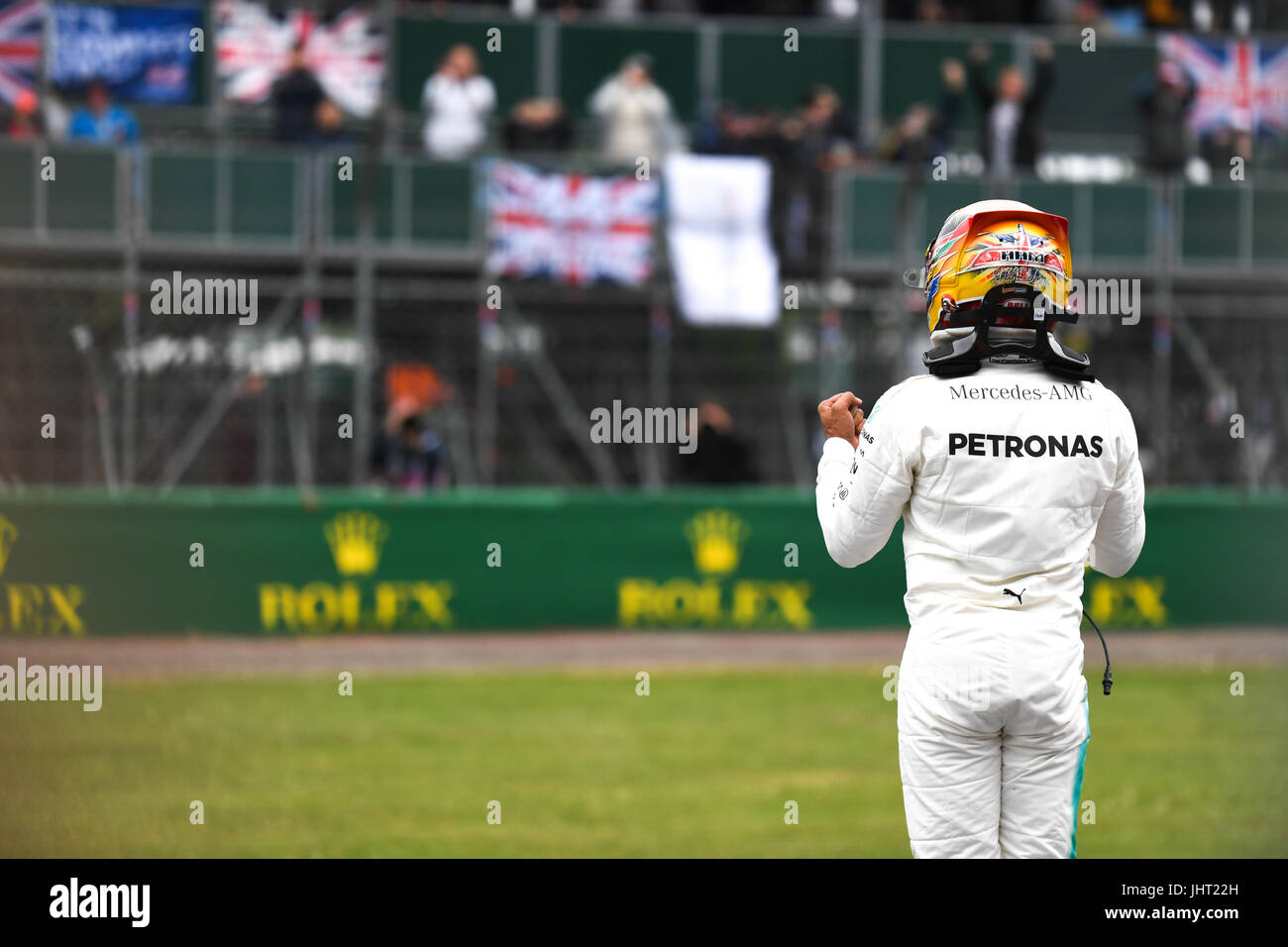 Silverstone Race Circuit, UK. Saturday day 15th July 2017. Lewis ...