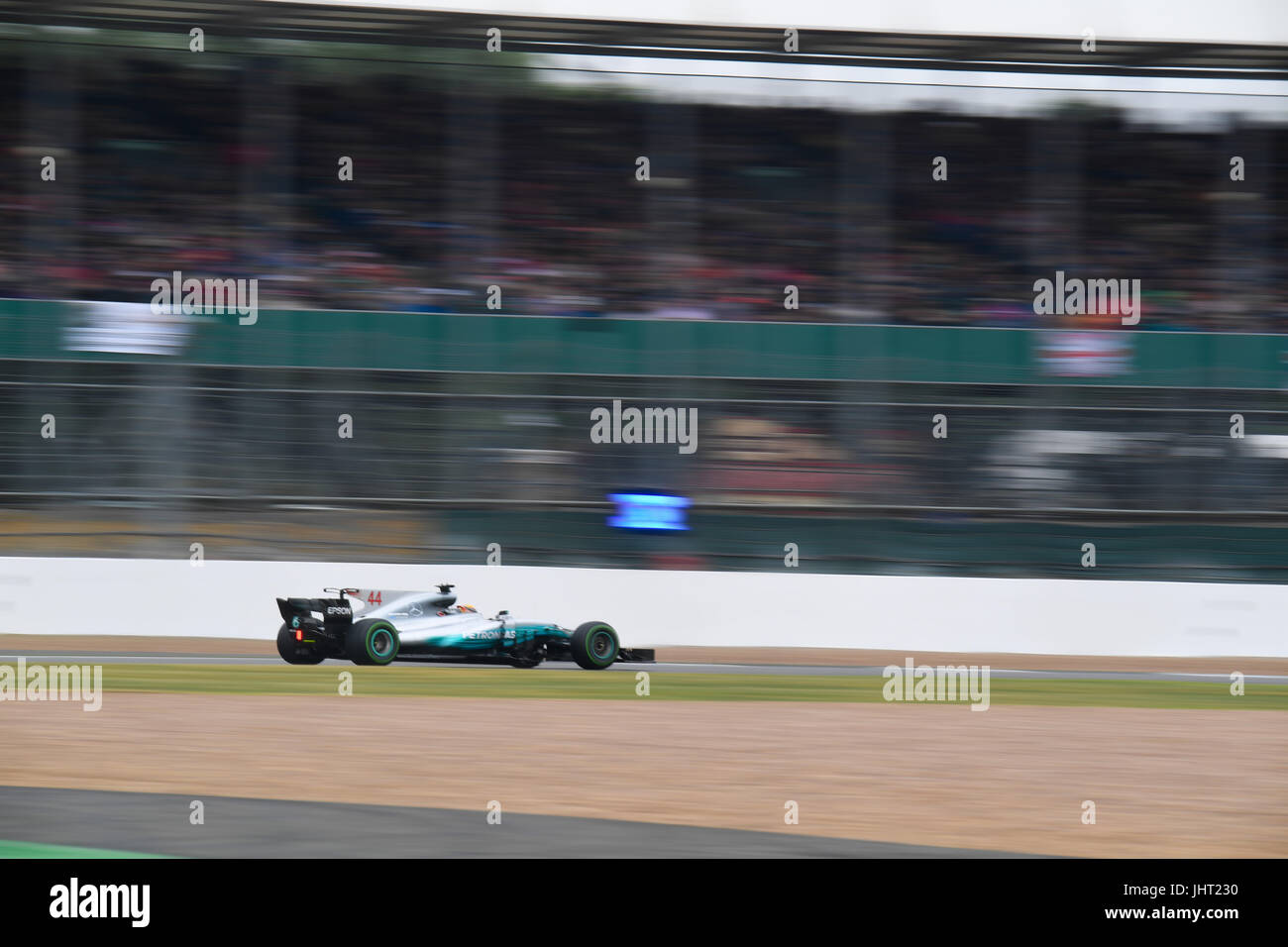 Silverstone Race Circuit, UK. Saturday day 15th July 2017. Lewis ...