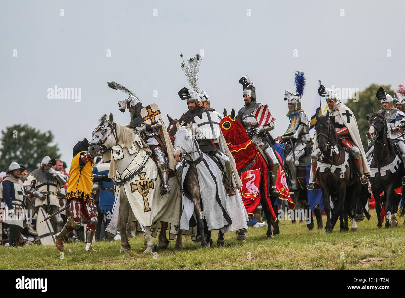 Grunwald, Poland. 15th July, 2017. Battle of Grunwald reenactment is ...
