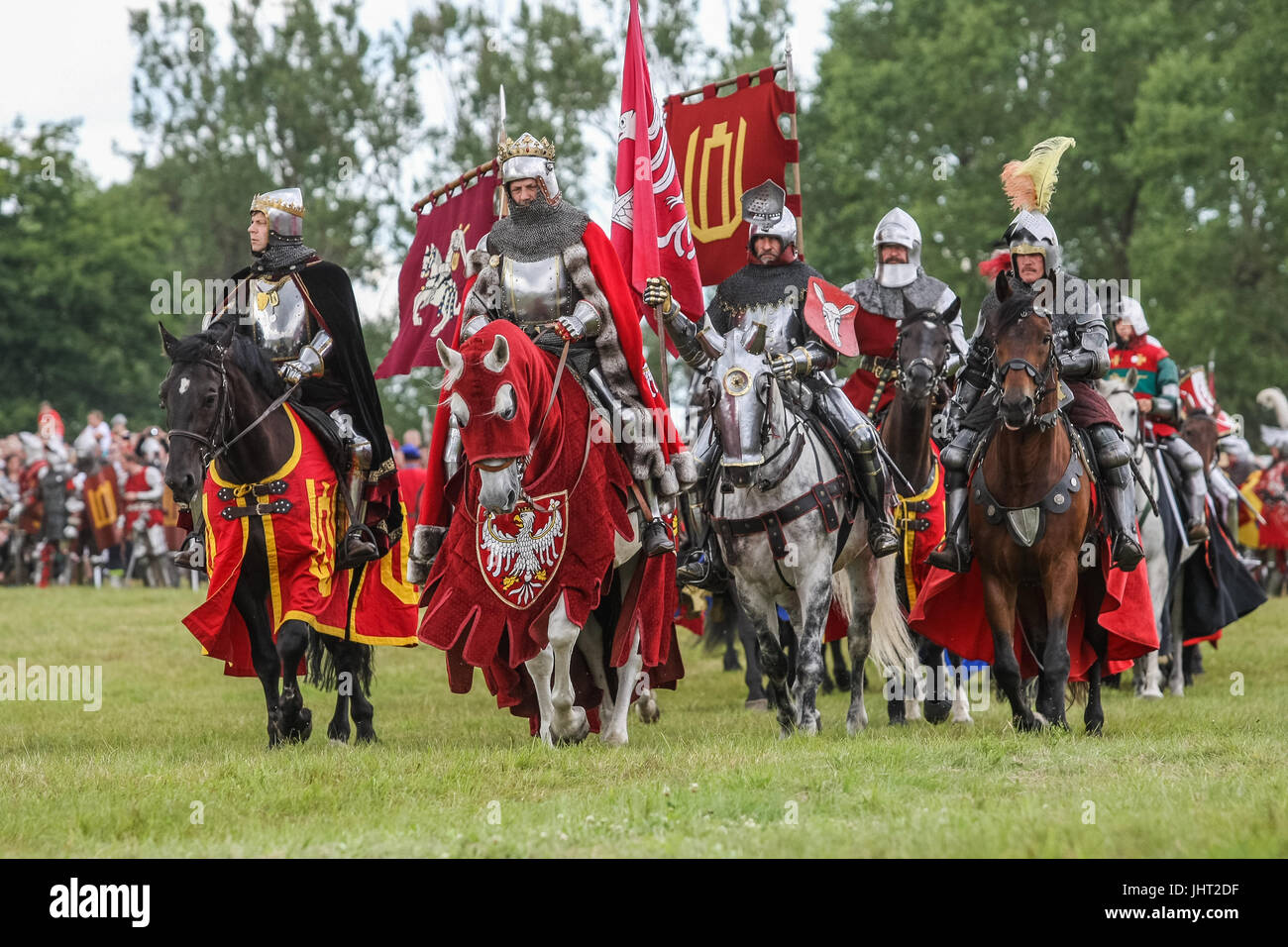 Grunwald, Poland. 15th July, 2017. Battle of Grunwald reenactment is ...