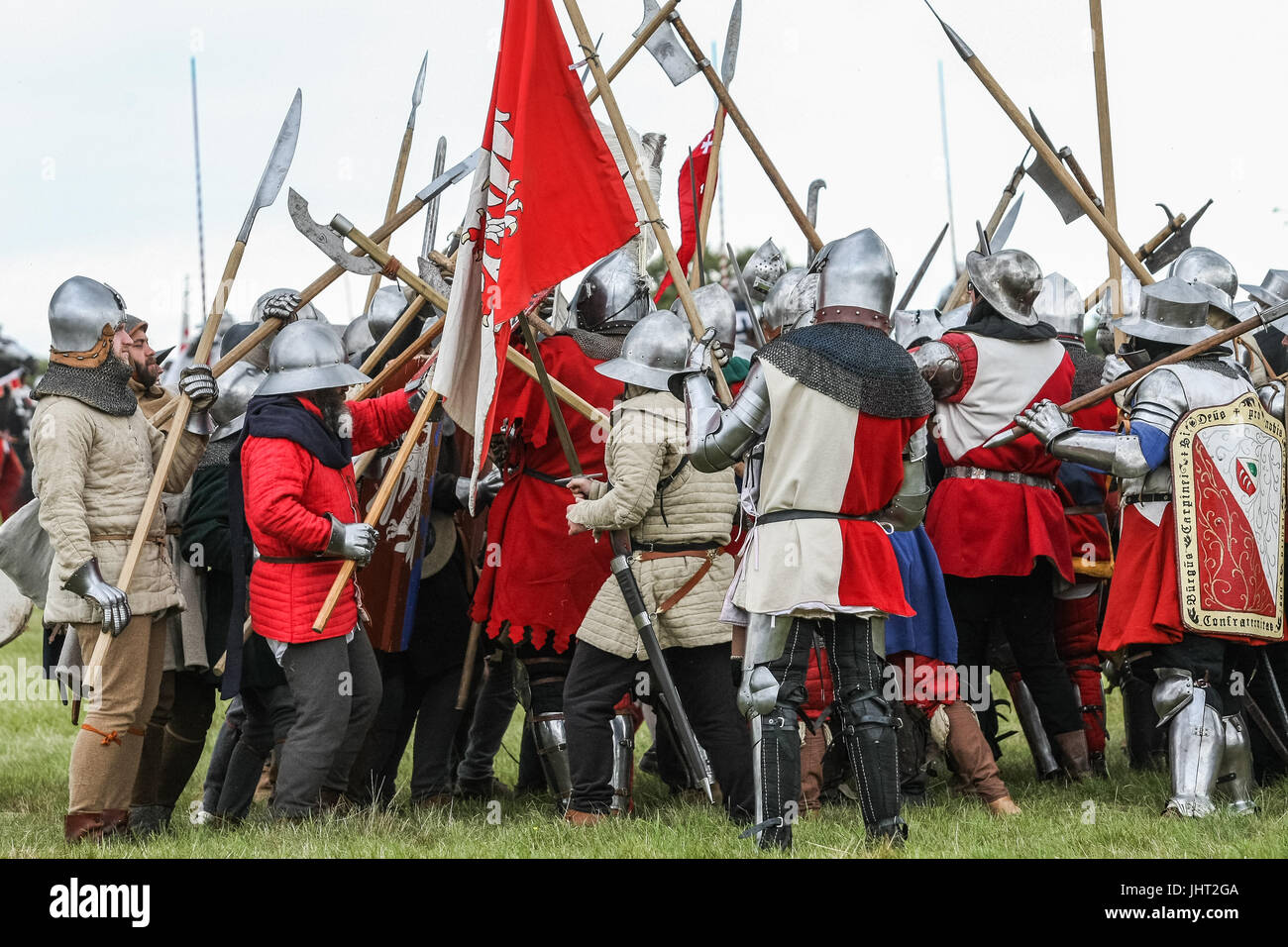 Grunwald, Poland. 15th July, 2017. Battle of Grunwald reenactment is ...