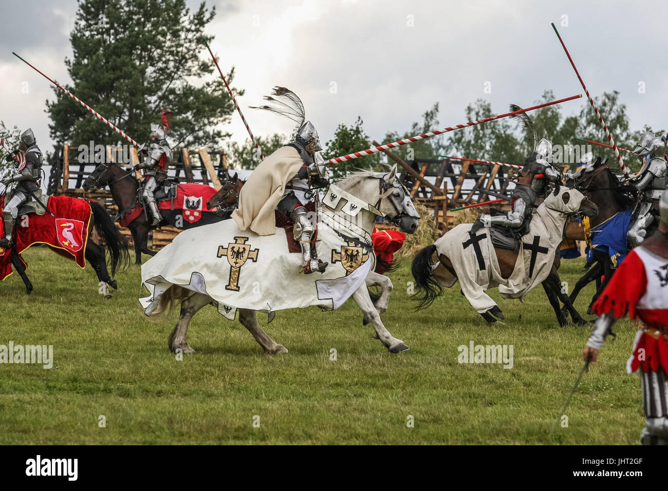 Grunwald, Poland. 15th July, 2017. Battle of Grunwald reenactment is ...