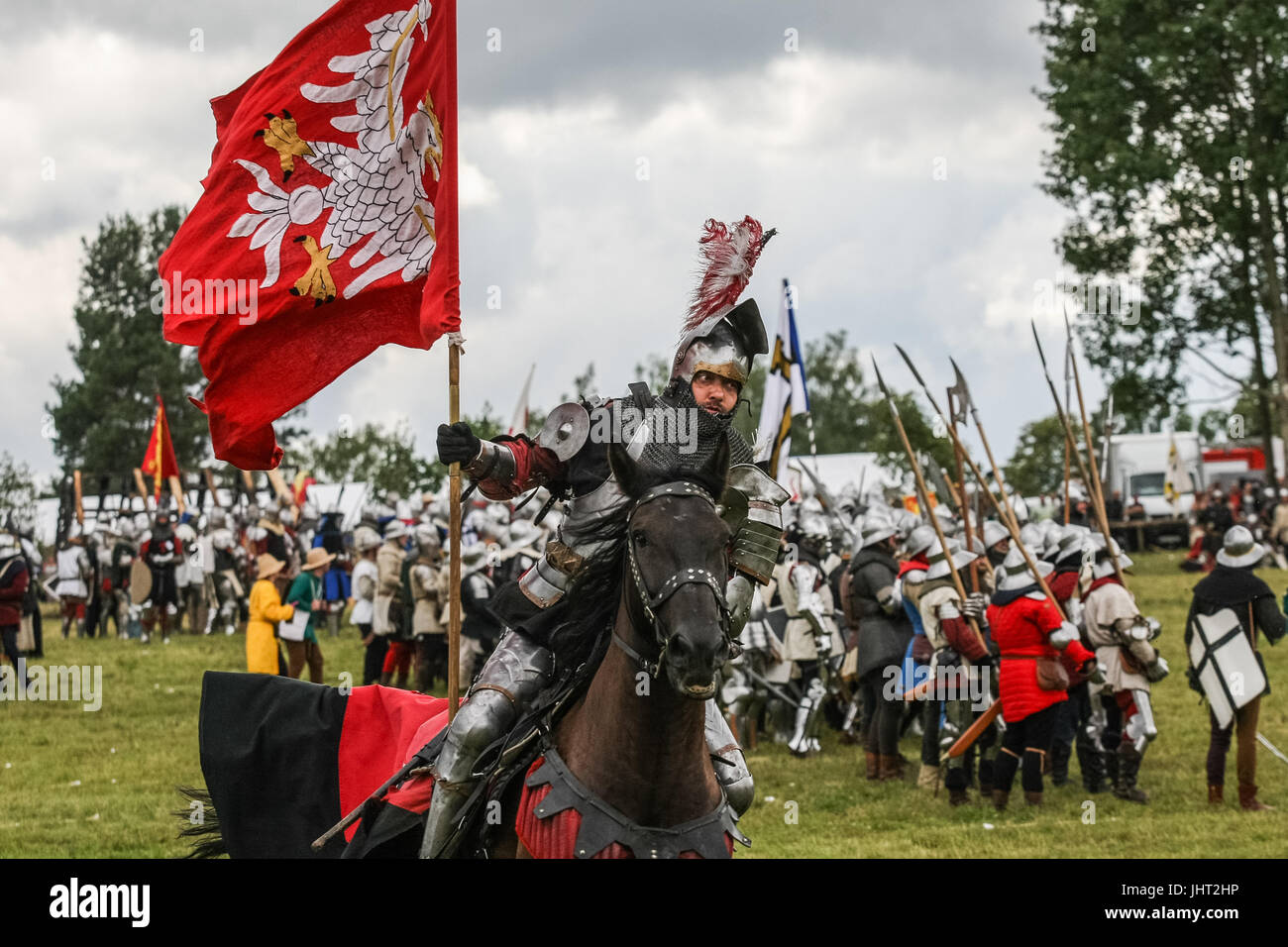 Grunwald, Poland. 15th July, 2017. Battle of Grunwald reenactment is ...