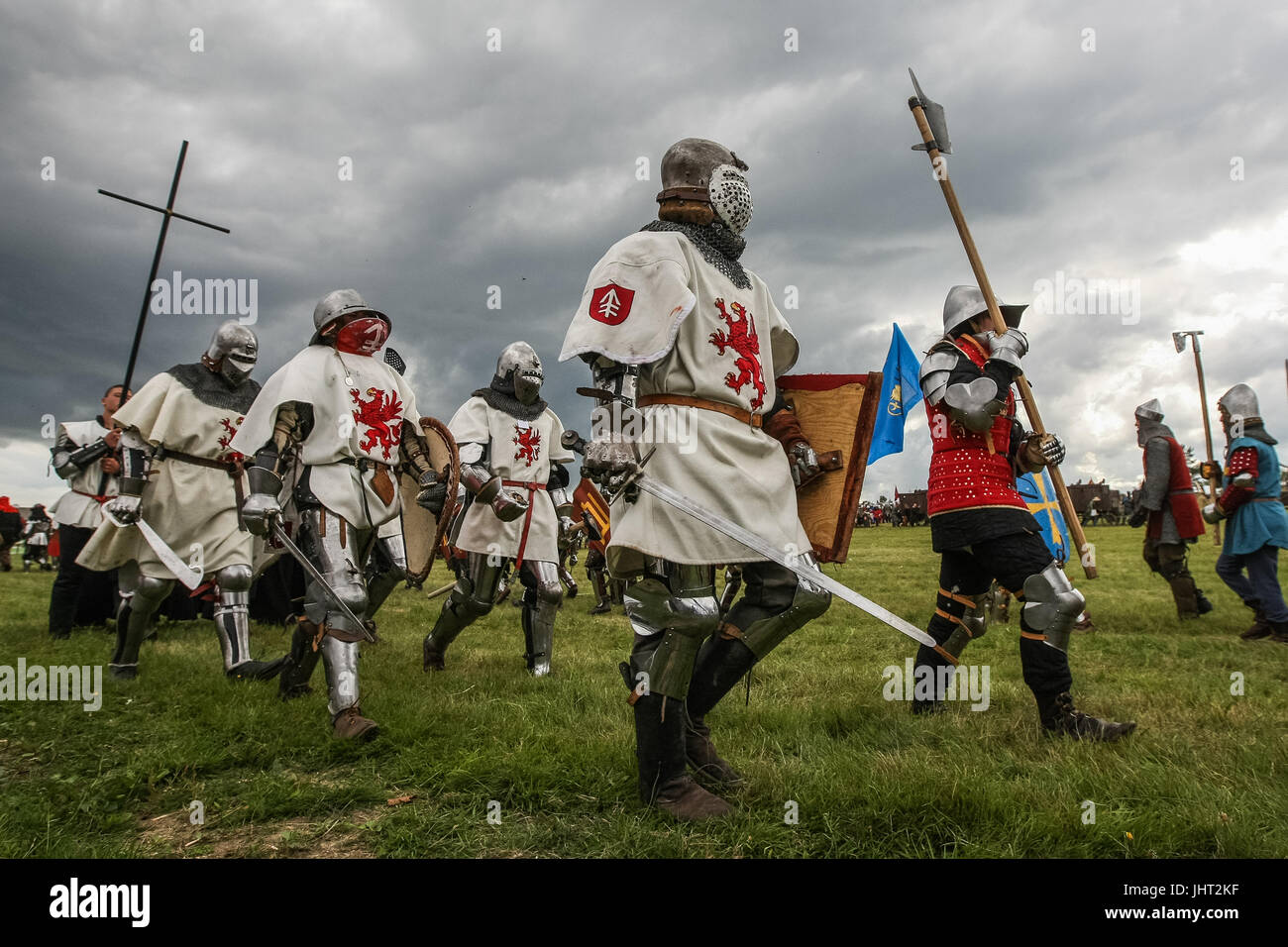 Grunwald, Poland. 15th July, 2017. Battle of Grunwald reenactment is ...