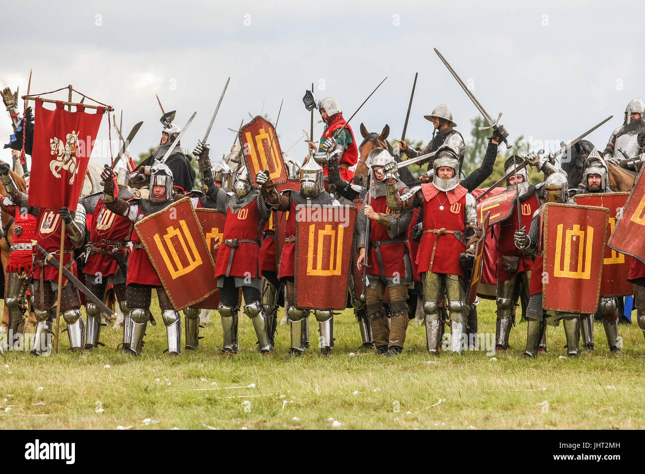 Grunwald, Poland. 15th July, 2017. Battle of Grunwald reenactment is ...