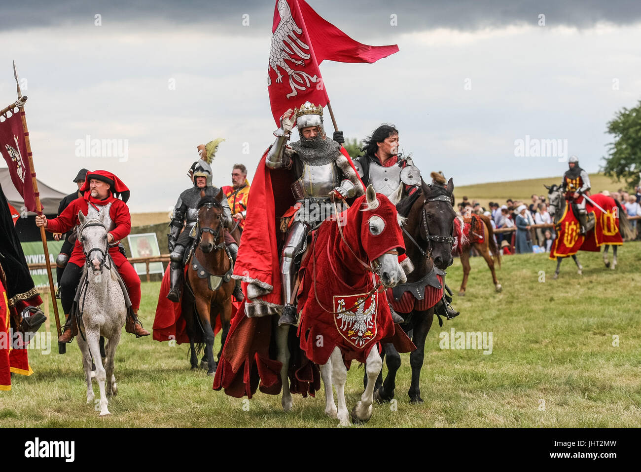 Grunwald, Poland. 15th July, 2017. Battle of Grunwald reenactment is ...