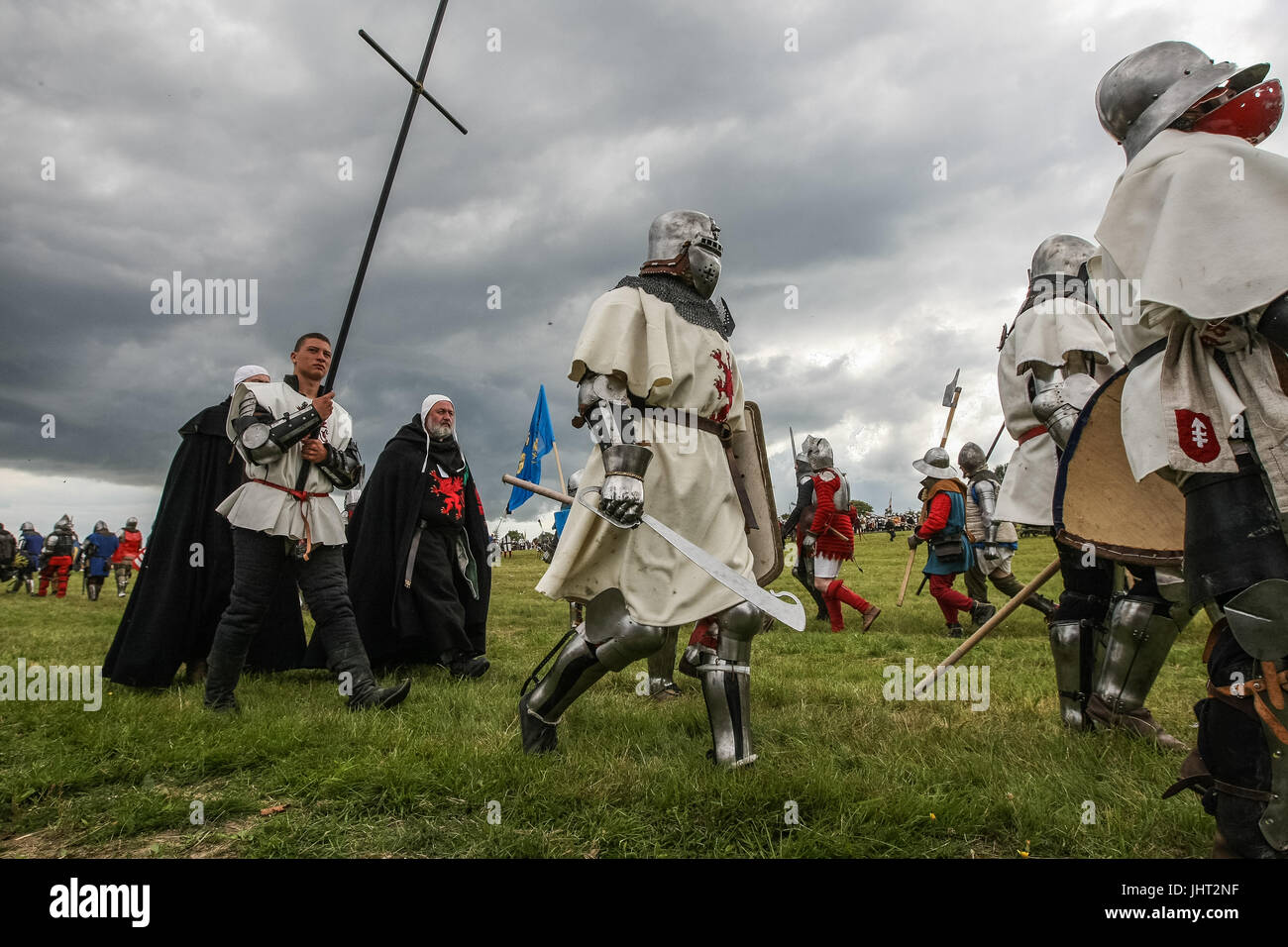 Grunwald, Poland. 15th July, 2017. Battle of Grunwald reenactment is ...