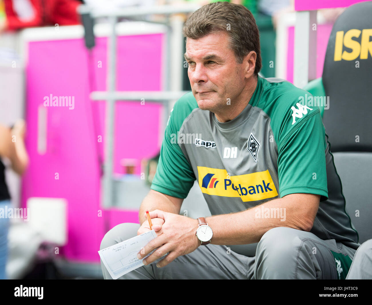 Moenchengladbach, Germany. 15th July, 2017. Gladbach's coach Dieter ...