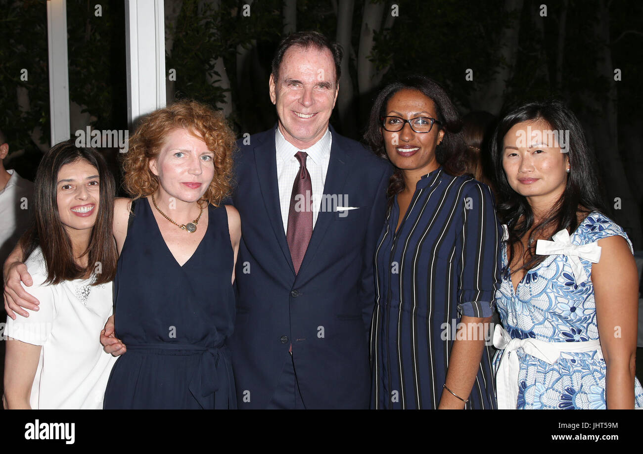 BEVERLY HILLS, CA July 14- Tom Gilmore, Karen Linn, Guests, At French ...