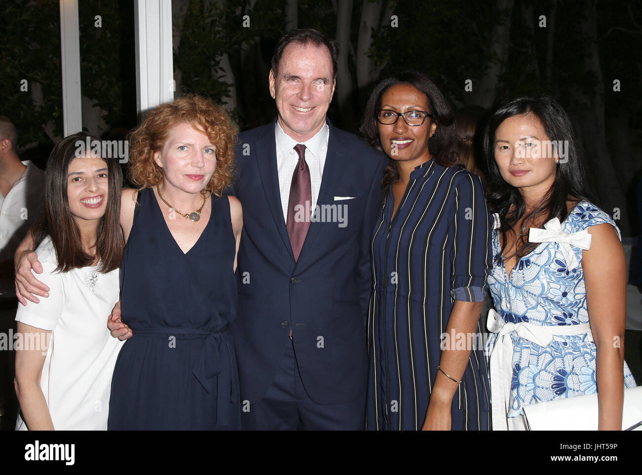 BEVERLY HILLS, CA July 14- Tom Gilmore, Karen Linn, Guests, At French ...