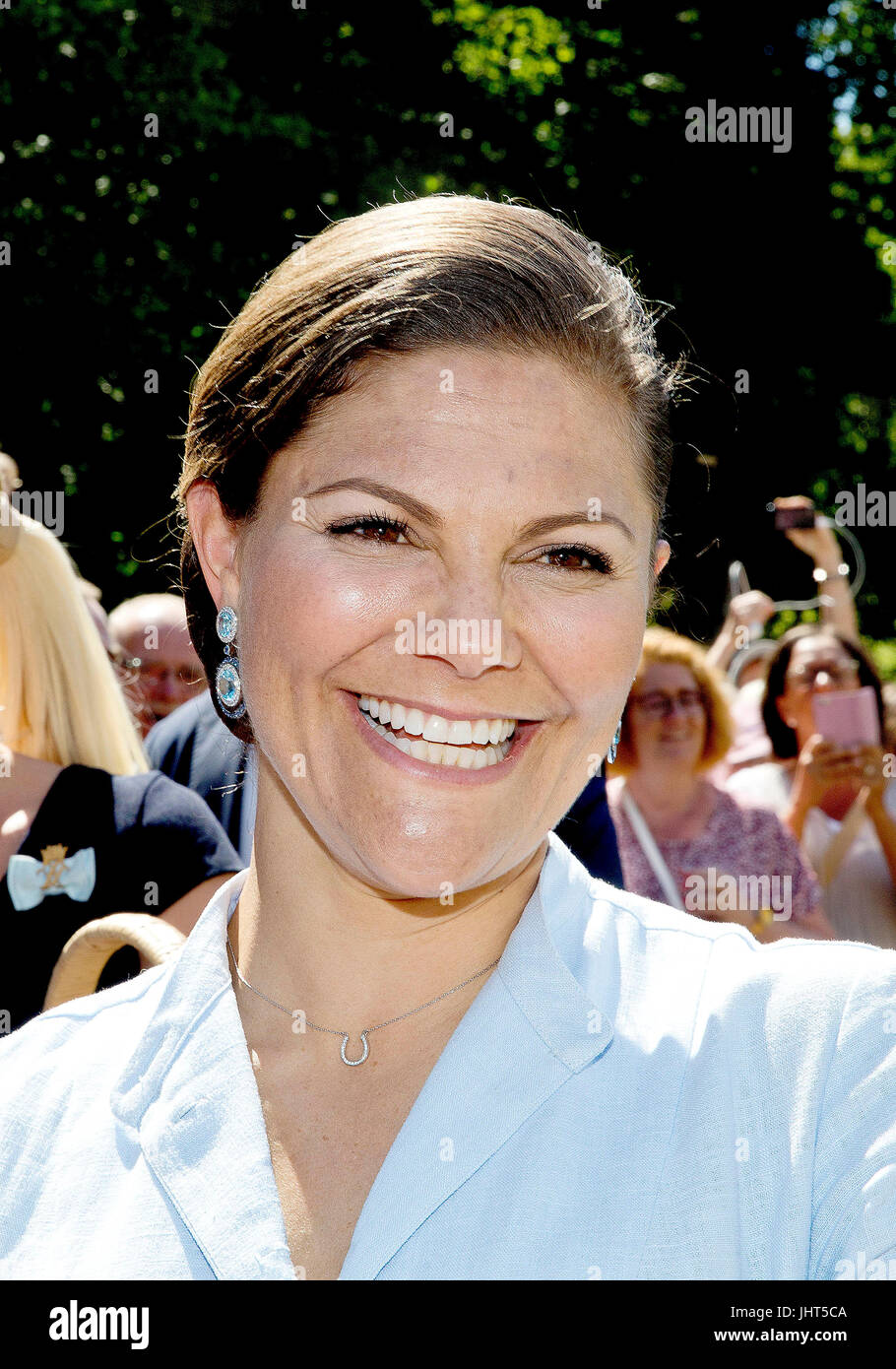 Borgholm, Sweden. 15th July, 2017. Crown Princess Victoria at Solliden ...
