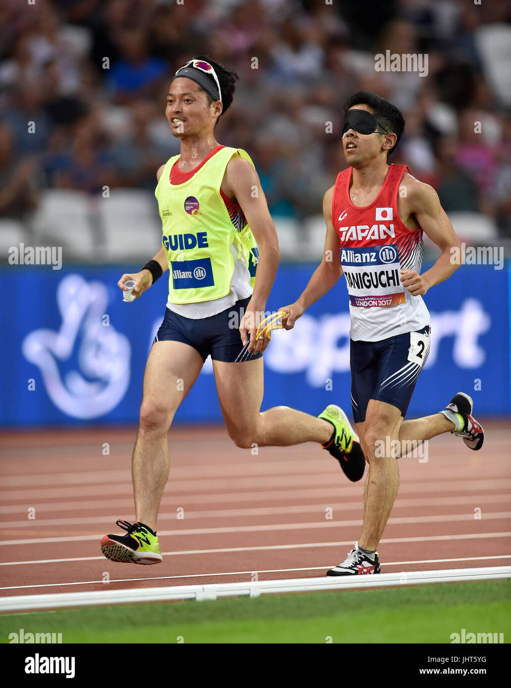 LONDON ENGLAND - July 15, 2017: Masahiro Taniguchi, guide Shogo ...
