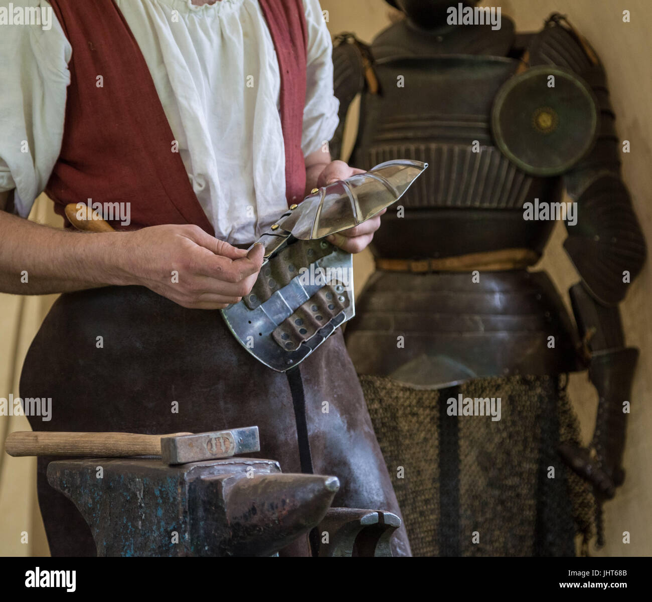 Suit of armour blacksmith historic hi-res stock photography and images ...