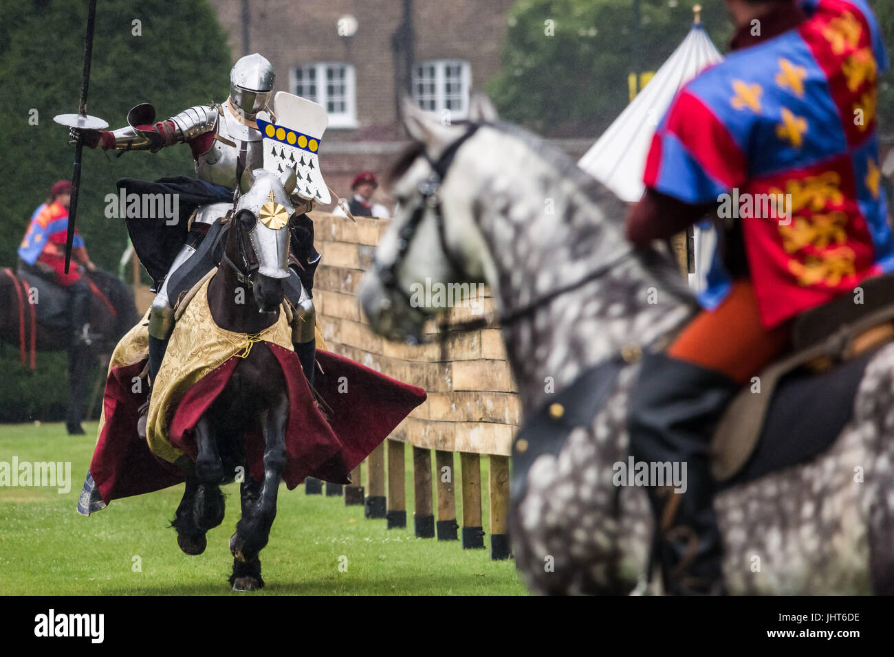 London, UK. 15th July, 2017. Tudor Joust at Hampton Court Palace © Guy ...