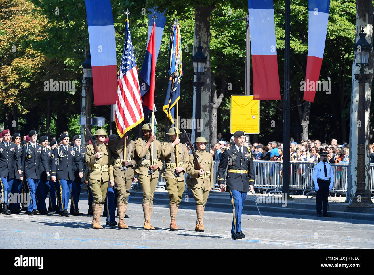 A Bastille Day military parade takes over the streets of Paris, France ...
