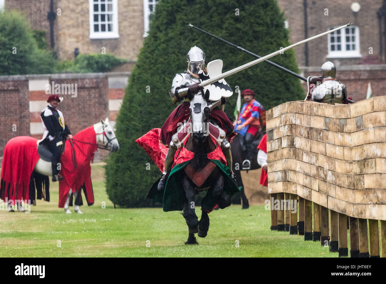 London, UK. 15th July, 2017. Tudor Joust at Hampton Court Palace © Guy ...