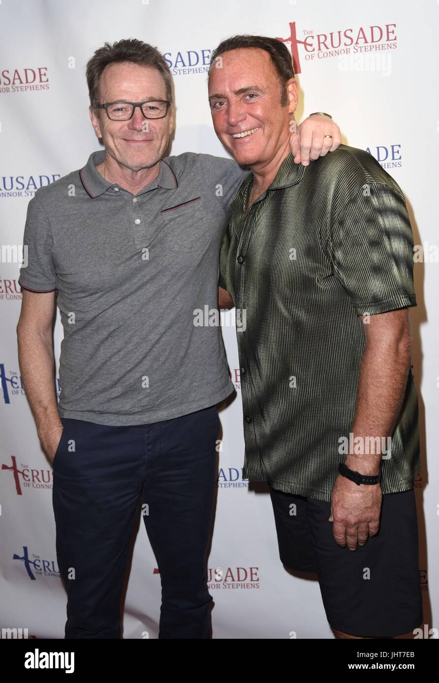 New York, NY, USA. 15th July, 2017. Bryan Cranston, James Kiberd, at ...