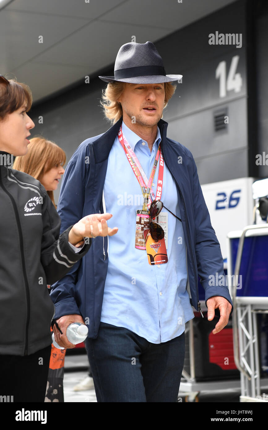 Silverstone Race Circuit, UK. Sunday 16th July 2017. Hollywood actor ...