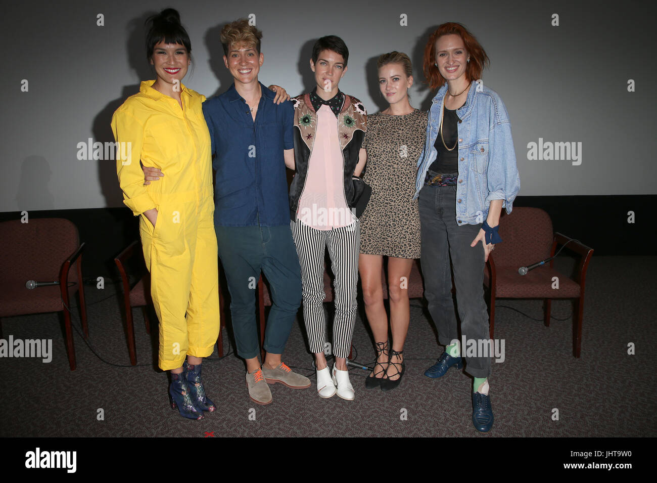 West Hollywood, CA, USA. 15th July, 2017. Zoe Chao, Mia Lidofsky, Celia ...