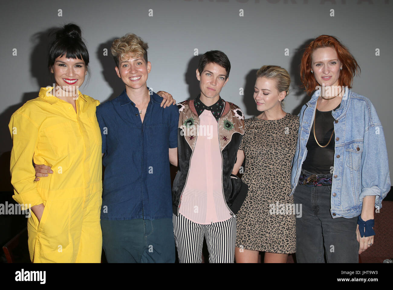 West Hollywood, CA, USA. 15th July, 2017. Zoe Chao, Mia Lidofsky, Celia ...