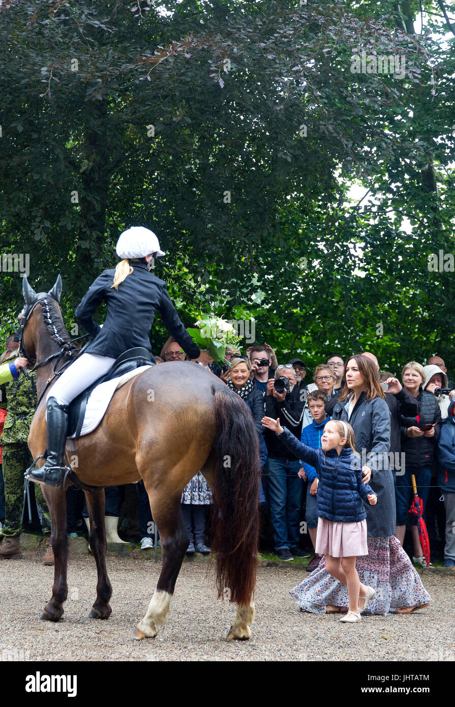 Grasten Palace, Denmark. 16th July, 2017. Crown Princess Mary and ...