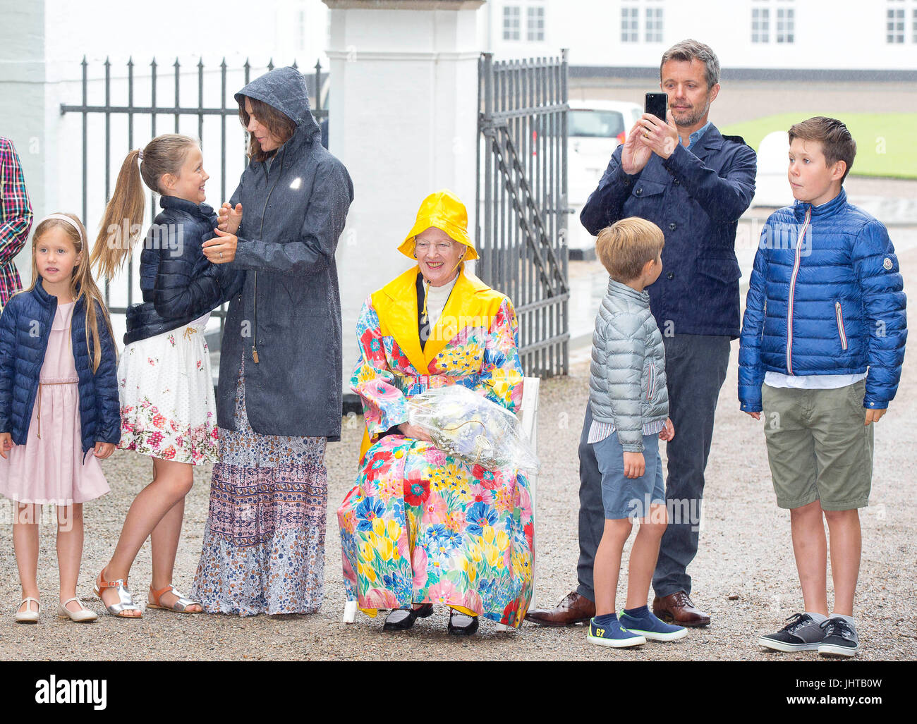 Grasten Palace, Denmark. 16th July, 2017. Queen Margrethe, Crown Prince ...