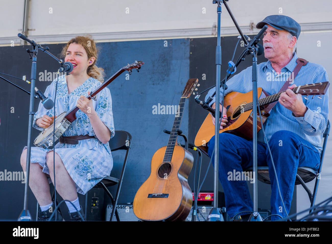 Vancouver, Canada. 15th July, 2017. Jim Kweskin and Meredith Axelrod ...
