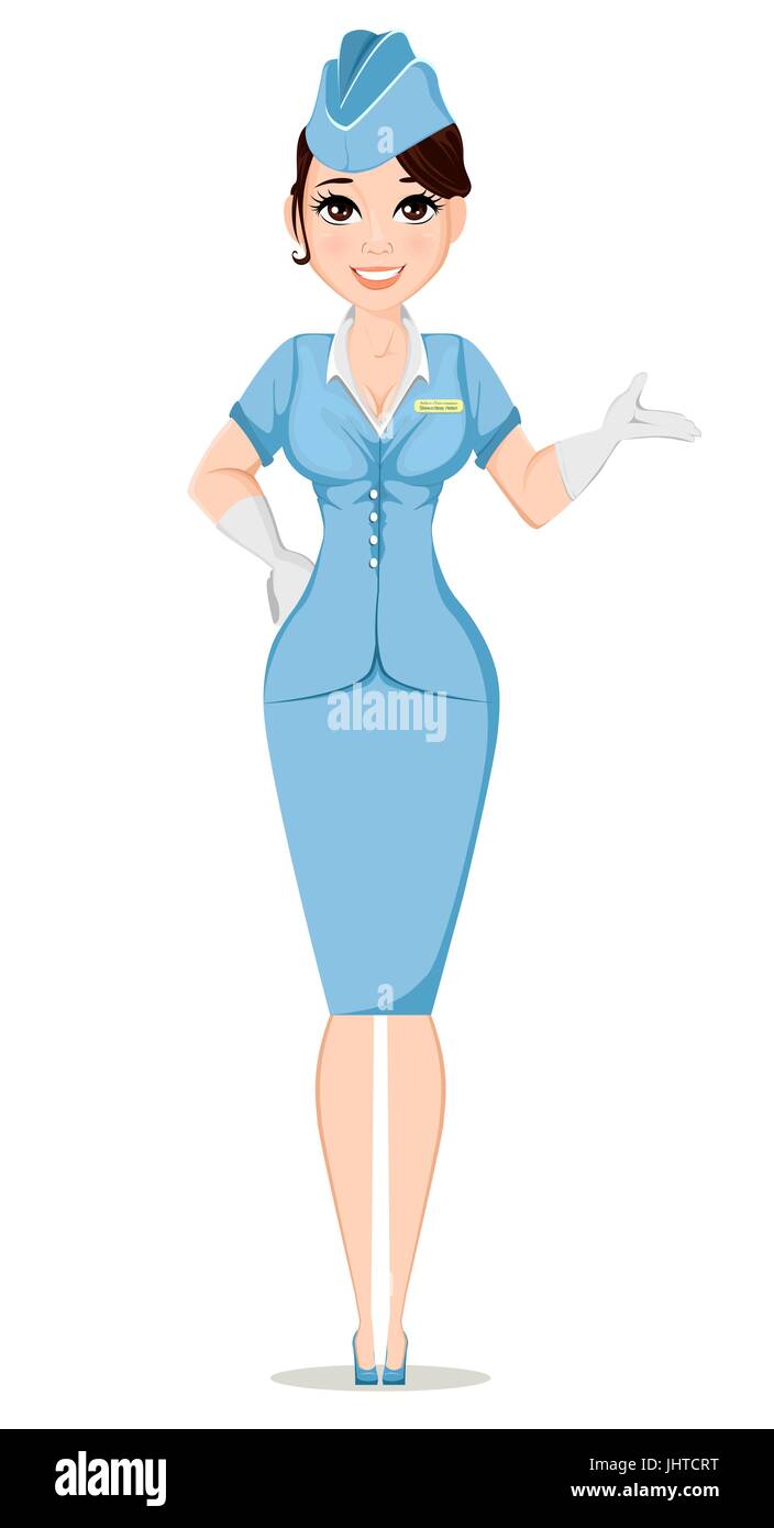 Air Hostess Cartoon