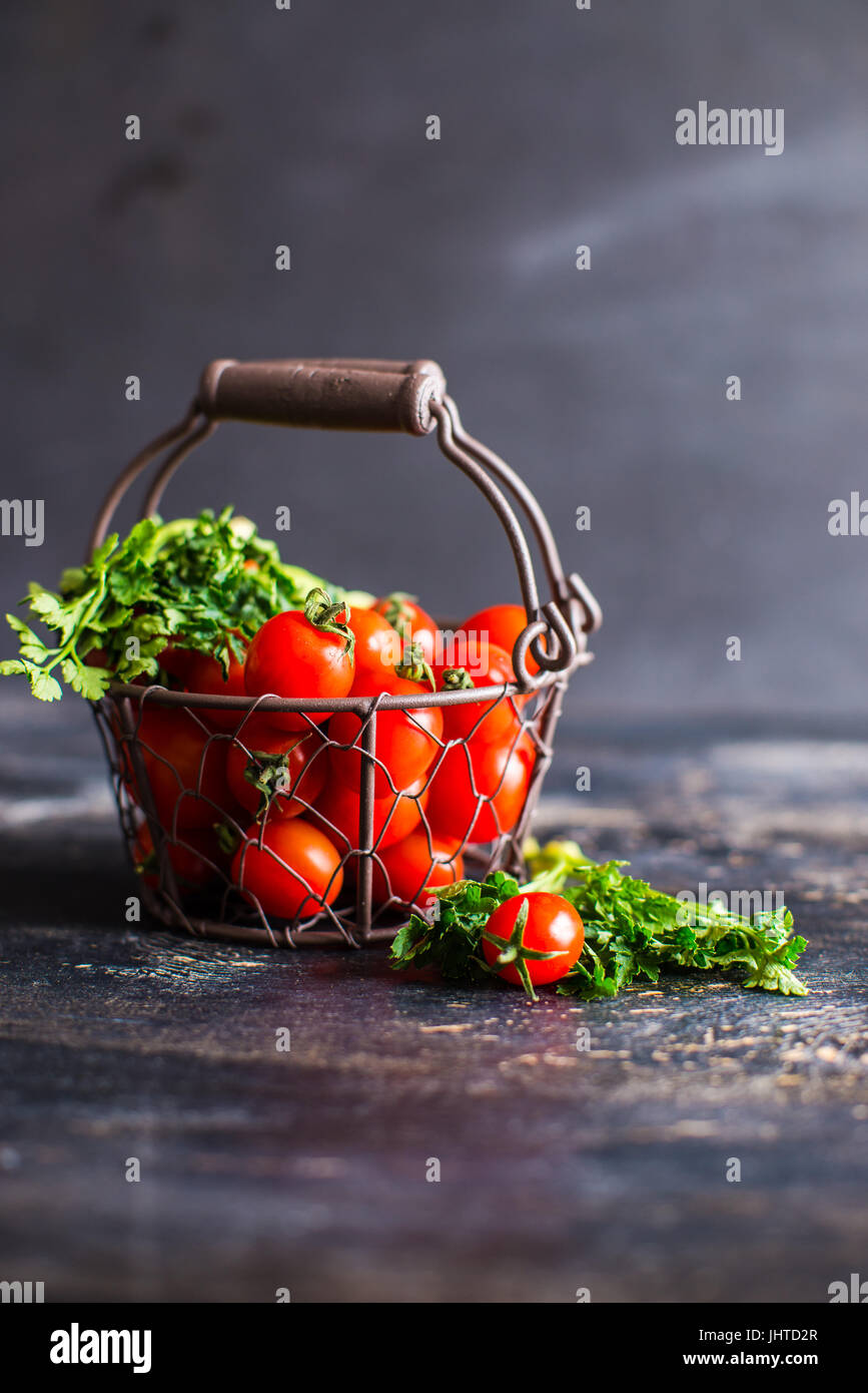 Busket full fresh organic hi-res stock photography and images - Alamy