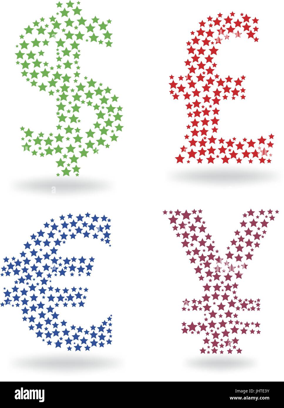 Set of four curency symbol Stock Vector Image & Art - Alamy