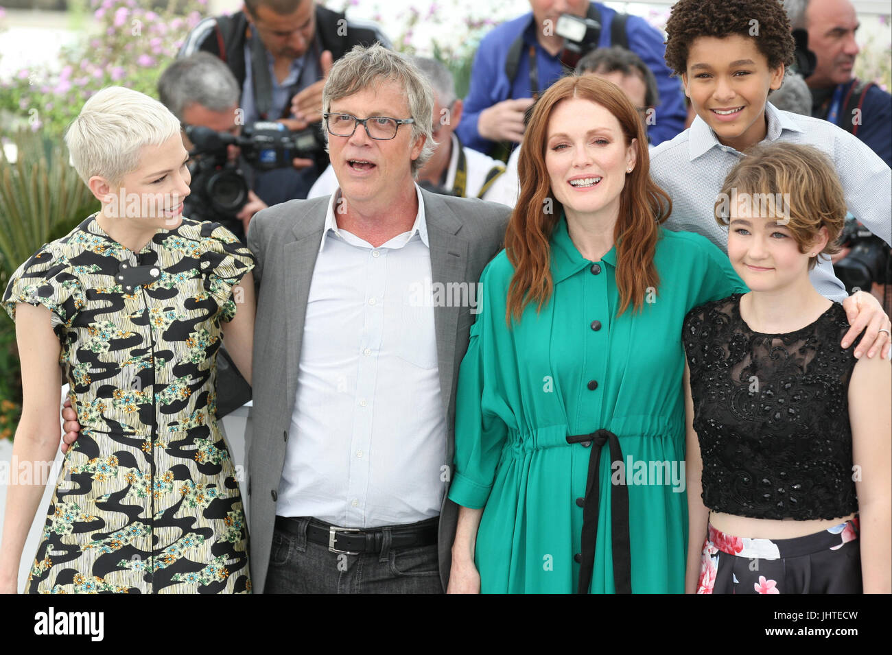 (L-R) Actress Michelle William, Director Todd Haynes, actress Julianne Moore, actor Jaden ...