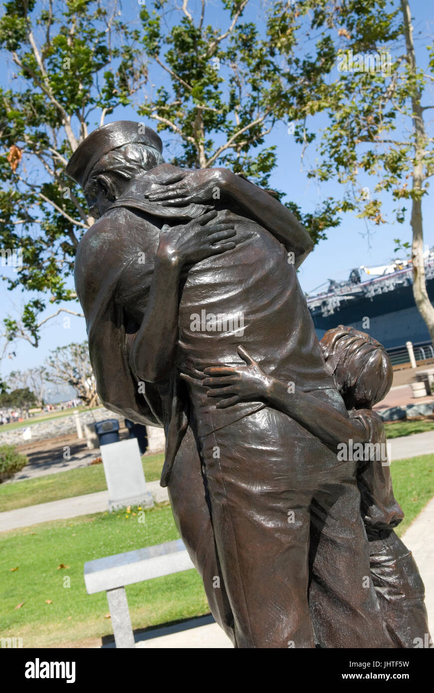 Homecoming Statue at Tuna Harbor on Harbor Drive, San Diego, California ...
