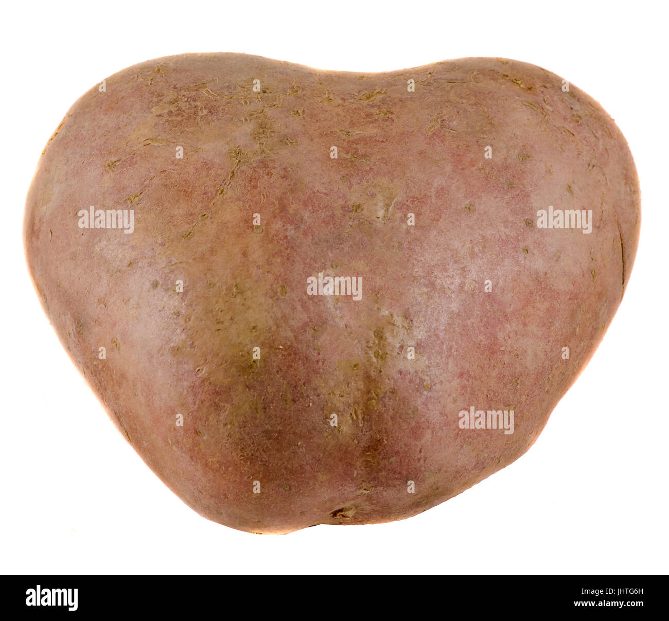 Heart shape potato, close up, isolated, white background Stock Photo ...