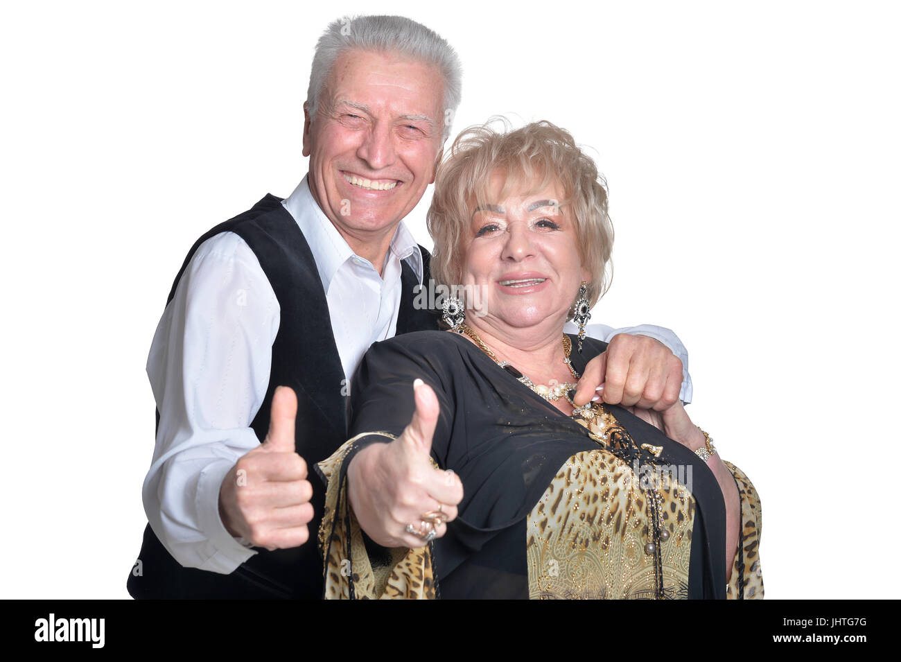 Senior couple smiling Stock Photo - Alamy