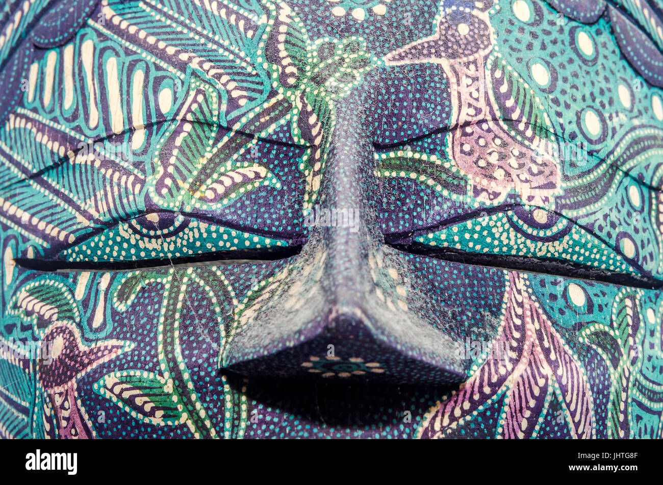 Detail of colored african mask, halloween mask, close up Stock Photo ...