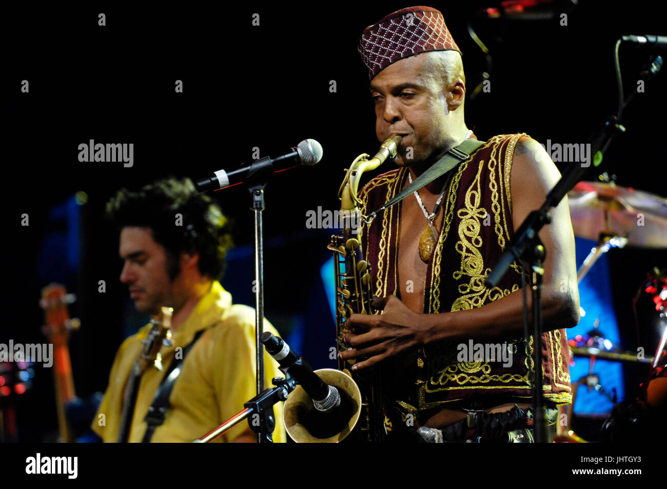 Angelo Moore Fishbone (r) Fat Mike NOFX perform Vans Warped Tour 15th ...
