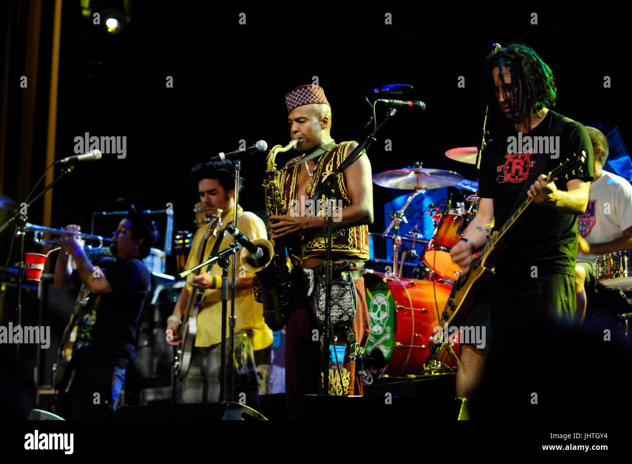 Angelo Moore Fishbone (c) NOFX perform Vans Warped Tour 15th ...
