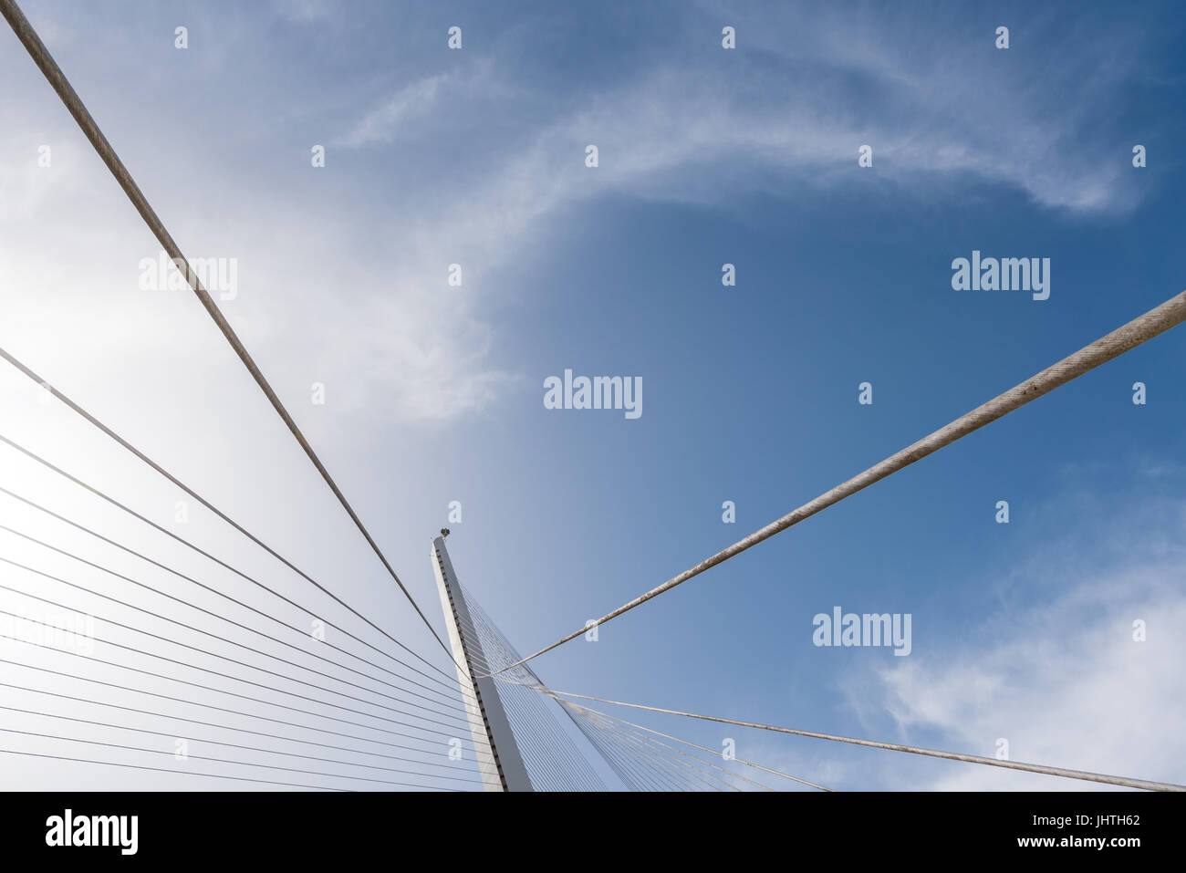 Chords bridge designed by Santiago Calatrava, Jerusalem, Israel Stock ...