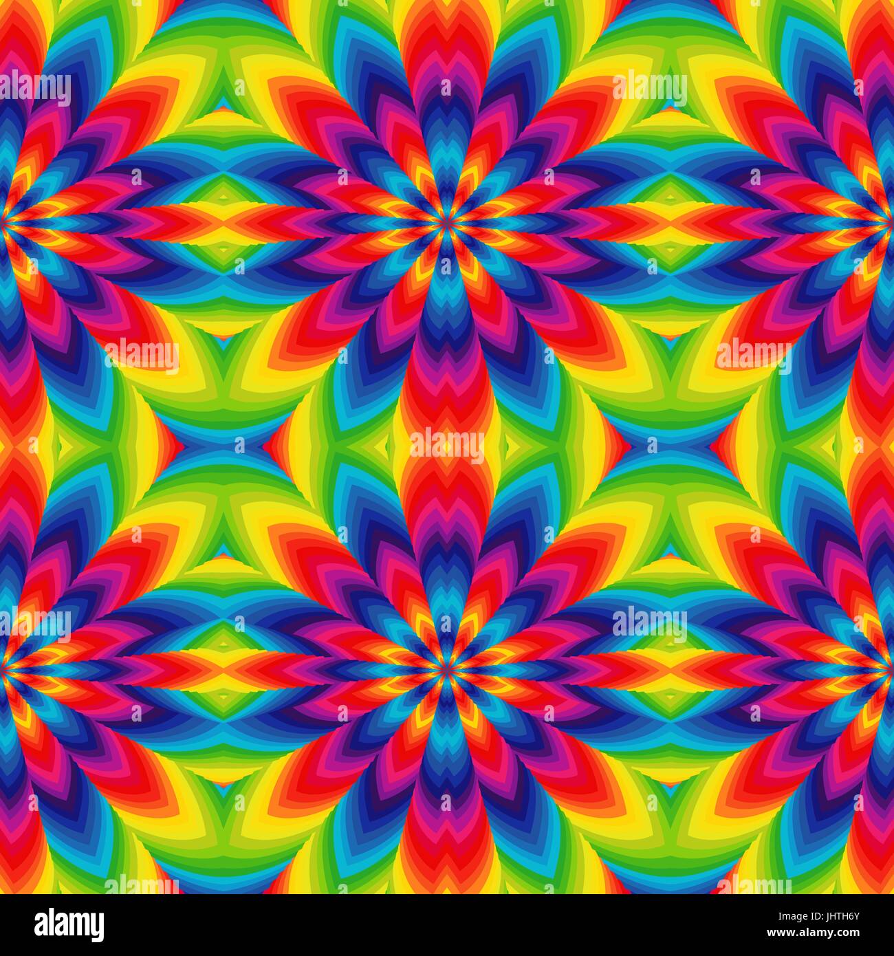 Geometric flower bands Stock Vector Images - Alamy