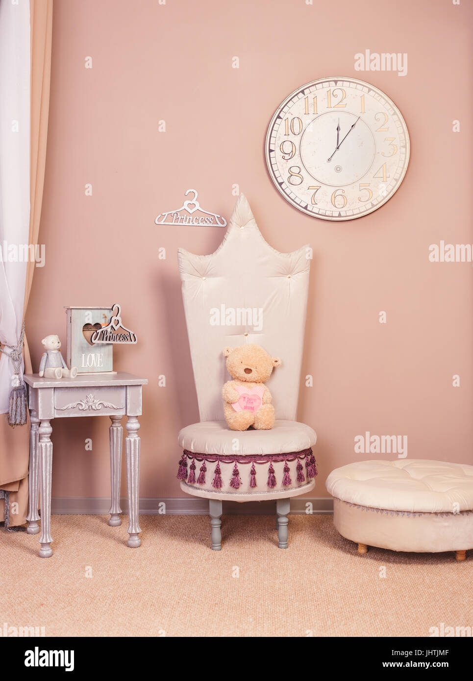 Princess room interior Stock Photo - Alamy