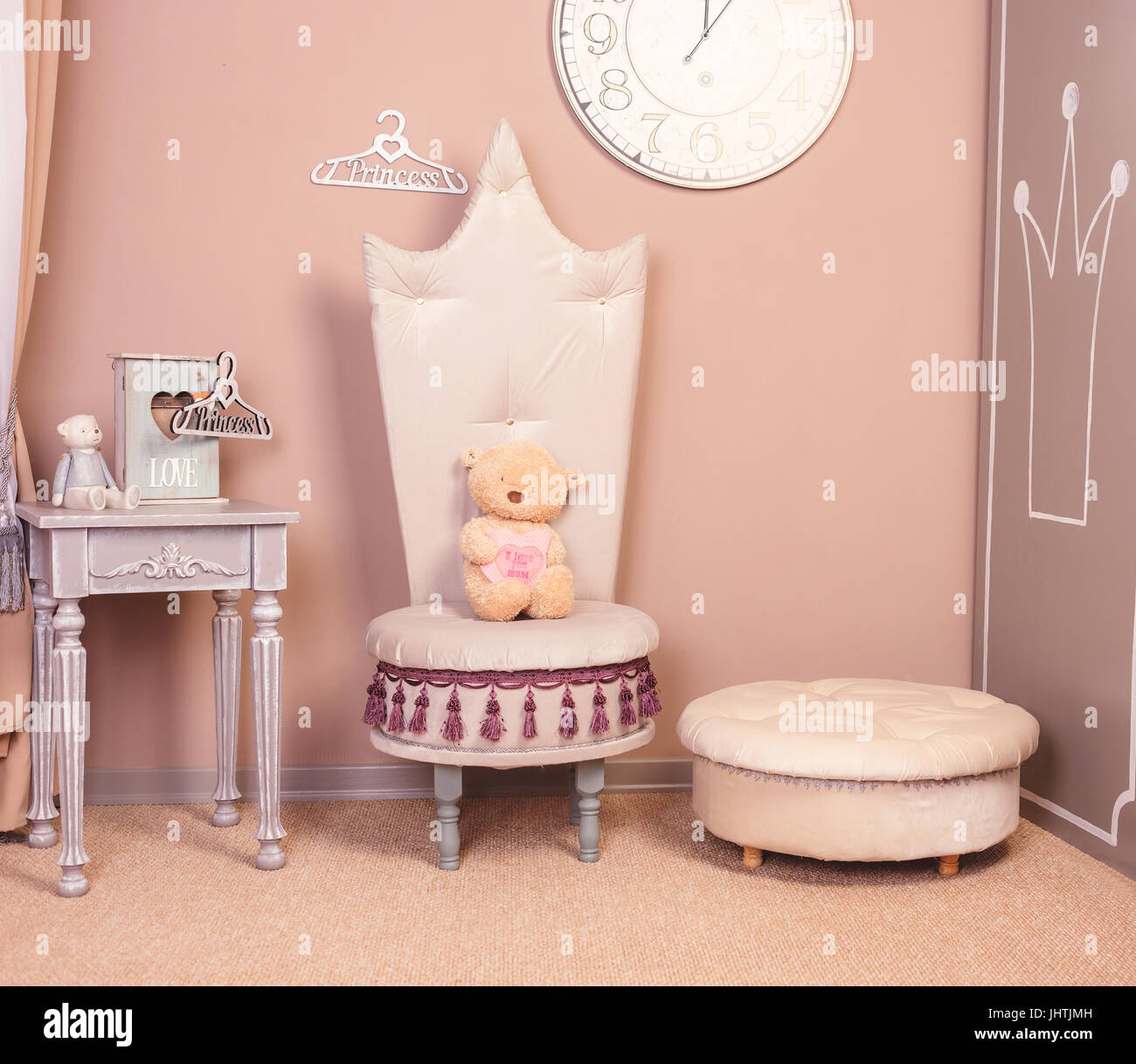 Princess room interior Stock Photo - Alamy