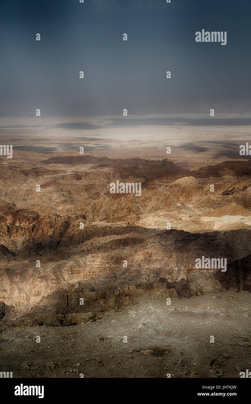 in the mountain of eden jordan the view from the antique castle Stock ...