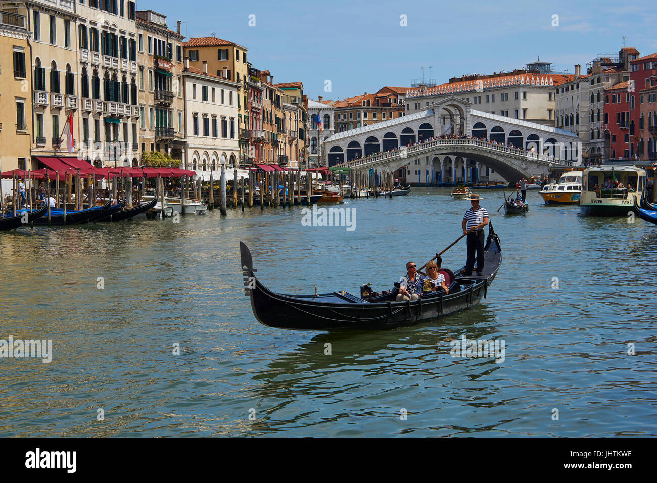 A view of a Gondola on the Grand Canal Stock Photo - Alamy