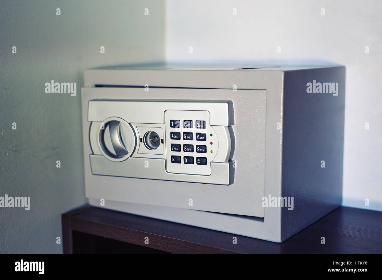 Security metal safe Stock Photo - Alamy