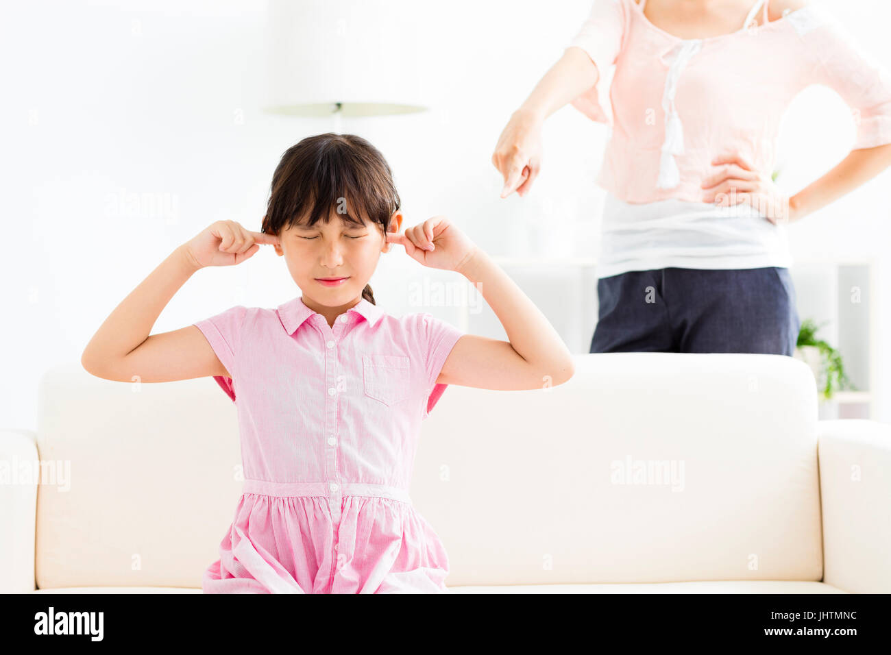 Upset mother with child hi-res stock photography and images - Alamy