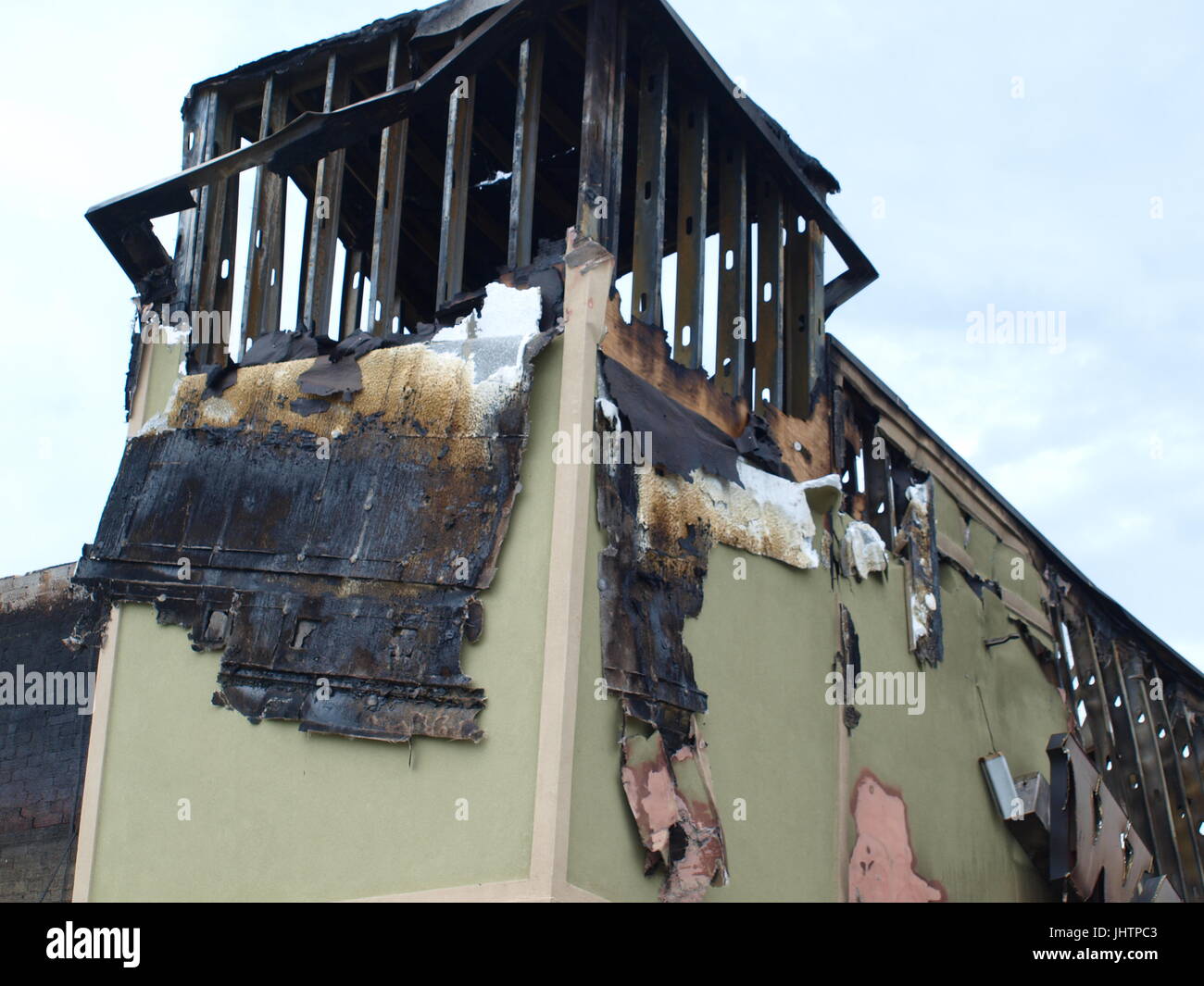 Aftermath of Six Alarm Fire on 08th July 2017 in Dallas Stock Photo - Alamy