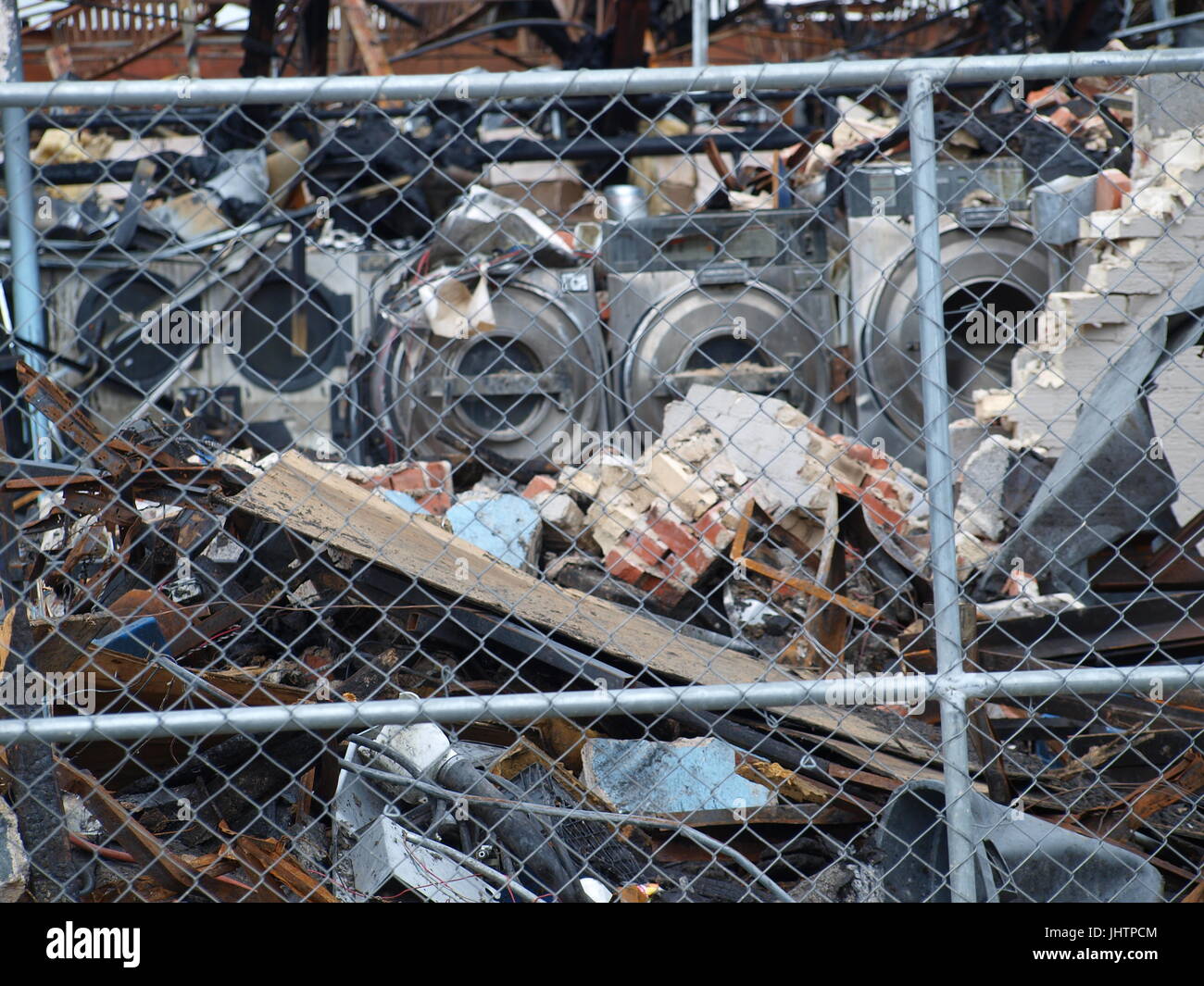Aftermath of Six Alarm Fire on 08th July 2017 in Dallas Stock Photo - Alamy