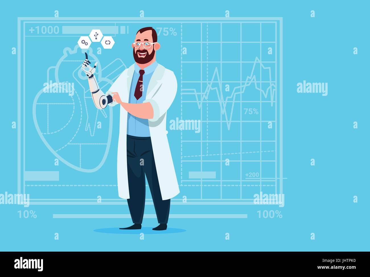 Health care worker hand Stock Vector Images - Alamy