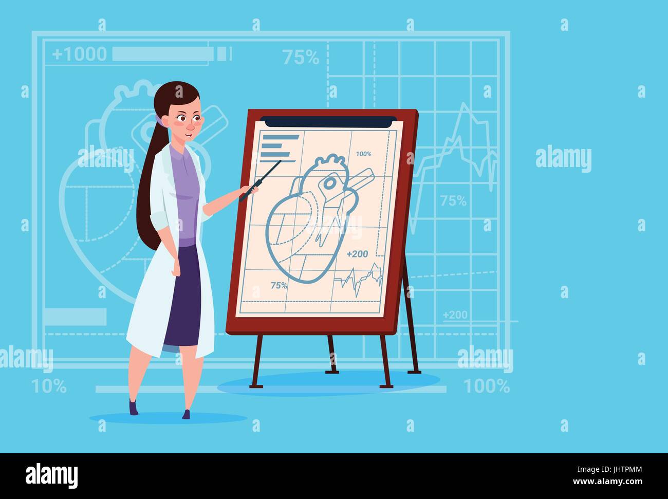 Woman heart attack illustration hi-res stock photography and images - Alamy