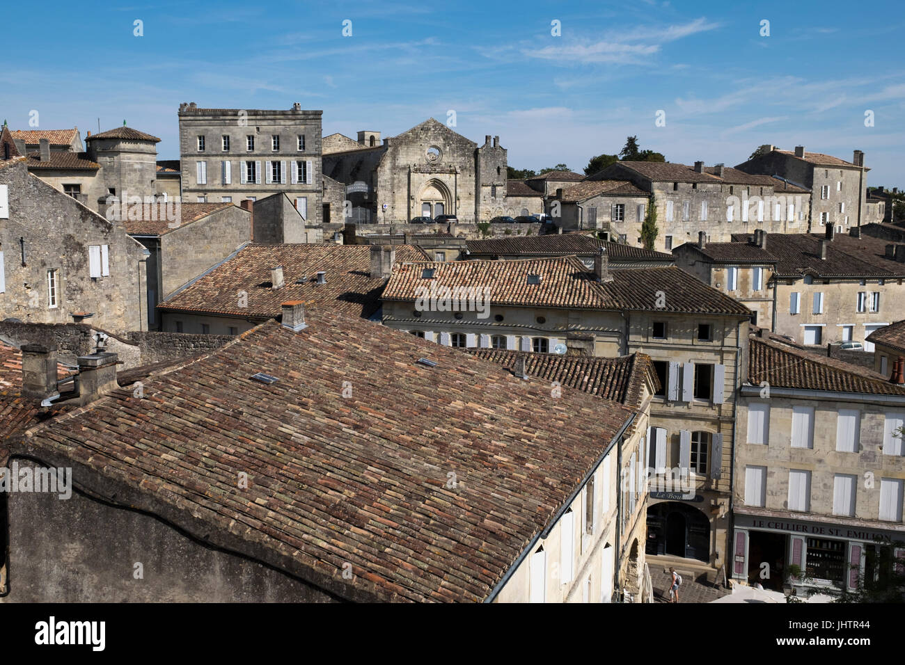 The skyline of St Emilion France Stock Photo - Alamy
